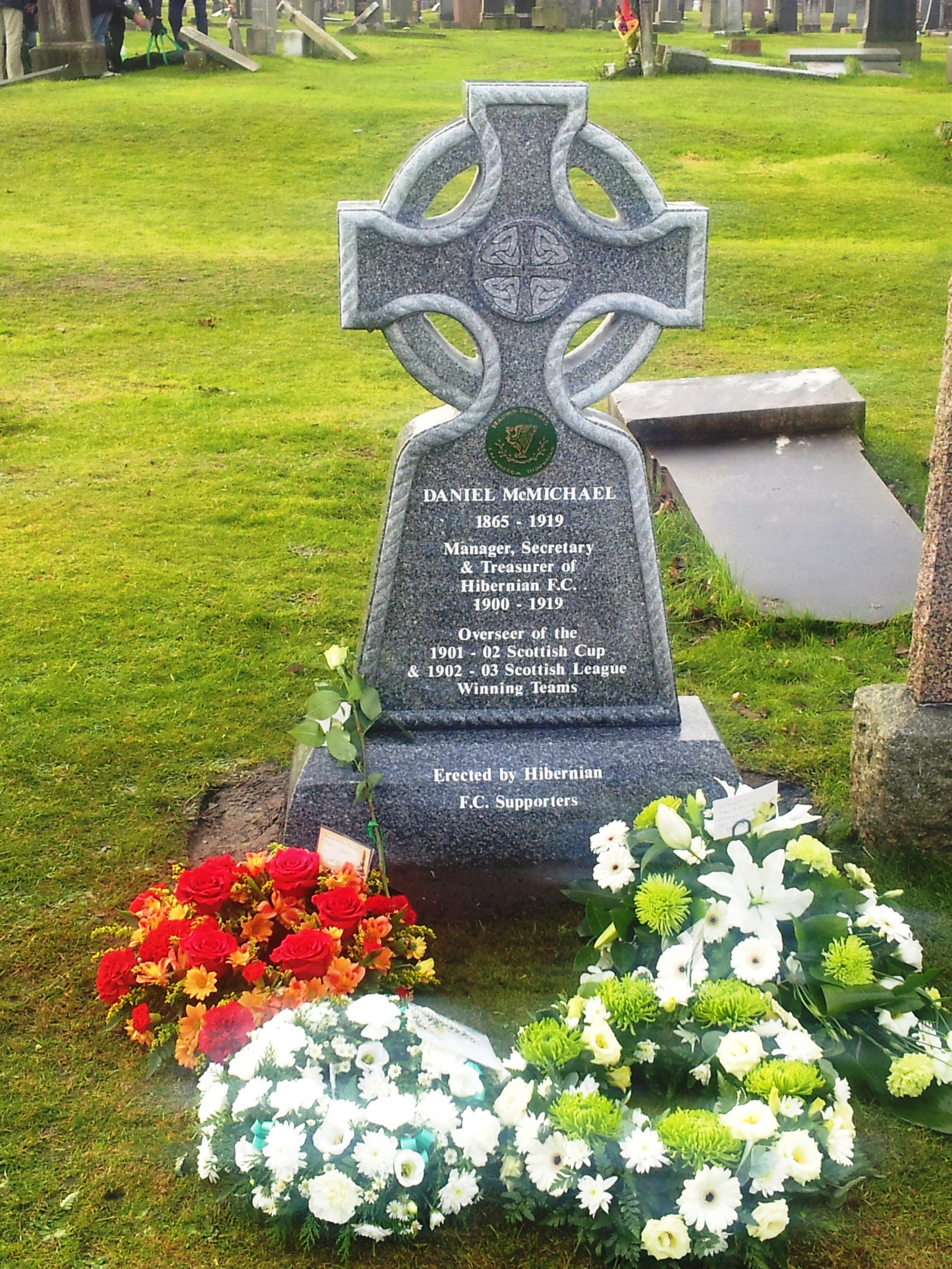 Dan McMichael Headstone (Dec ’13) – Saint Patricks Branch